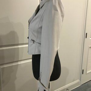 Jason Wu | Jackets & Coats | Jason Wu White Leather Moto Jacket | Poshmark